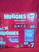 (3 PC) Huggies Little Snuggles Diapers Size: New Born,2, 7 - Sierra ...