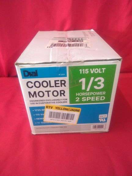 Dial Evaporative Cooler Motor - Sierra Auction Management Inc