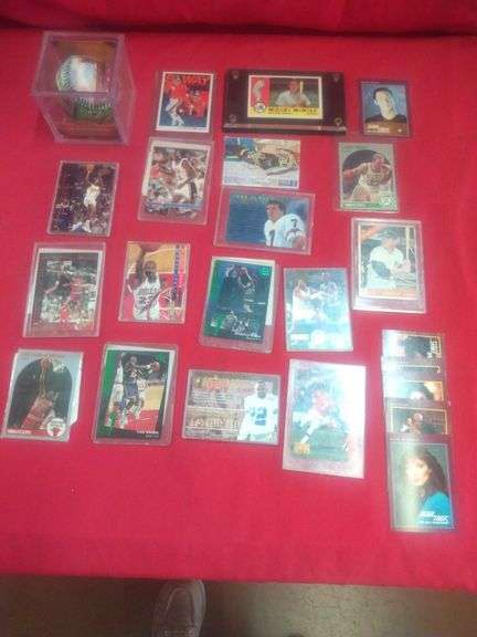 Baseball Items Included cards and Baseball Ball - Sierra Auction ...