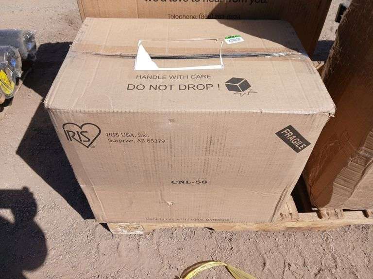 Iris Storage Bins CNL-58, Might Be Damaged - Sierra Auction Management Inc