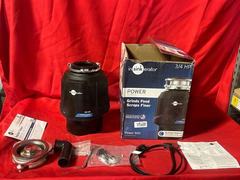 InSinkErator Power 900, 3/4 HP Garbage Disposal, Power Series EZ ...