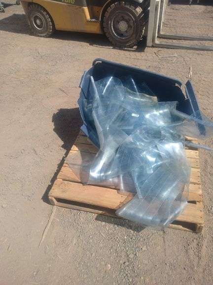Walk-in cooler plastic strip doors with brackets. - Sierra Auction ...