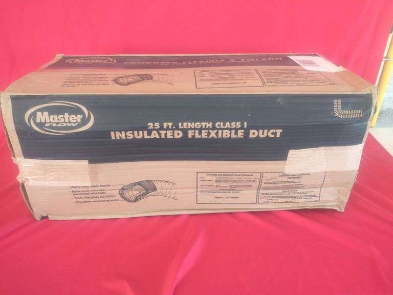 Master Flow 25 Foot Length Class 1 Insulted Flexible Duct - Sierra ...