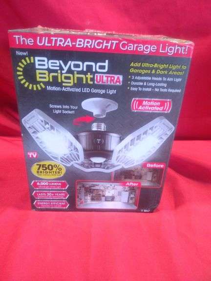 Beyond Bright Ultra Motion-Activated LED Garage Light - Sierra Auction ...