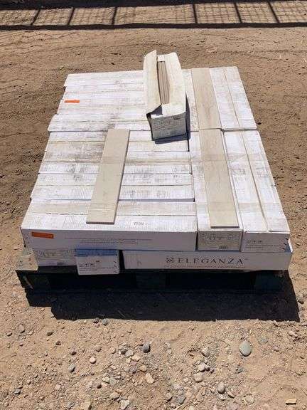 Large quantity of ceramic baseboard tiles. - Sierra Auction Management Inc