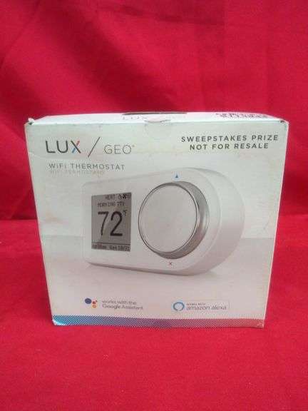 LUX/ GEO Wifi Thermostat - Sierra Auction Management Inc