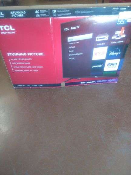 TCL 55in Television - Sierra Auction Management Inc