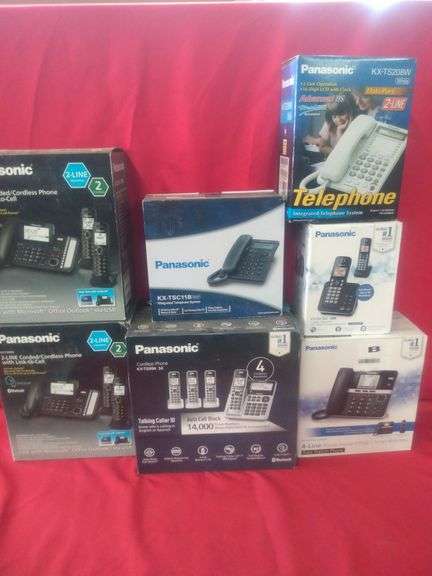 Box With Assorted Panasonic Corded/Cordless Phones - Sierra Auction ...