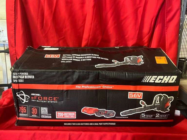 BRAND NEW ECHO 56V 195 MPH 795 CFM Cordless Battery Backpack Blower w ...