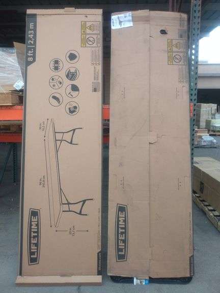 (2 PC)Life Time Life Time 8- Foot Commercial Nesting Table - Sierra ...