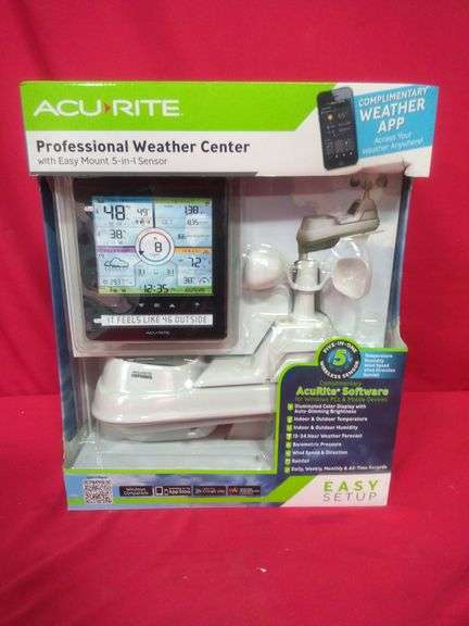 Acurite Professional Weather Center With Easy Mount 5-1 Sensor - Sierra ...