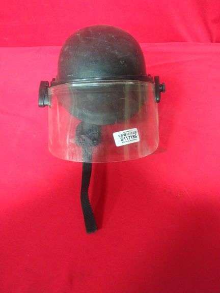 Riot Control Helmet Color:Black - Sierra Auction Management Inc