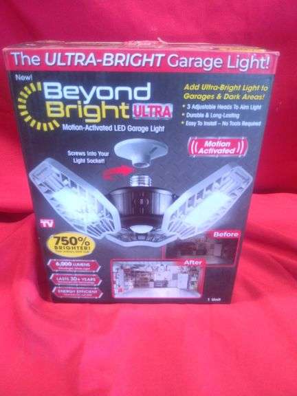 Beyond Bright Ultra Motion-Activated LED Garage Light - Sierra Auction ...