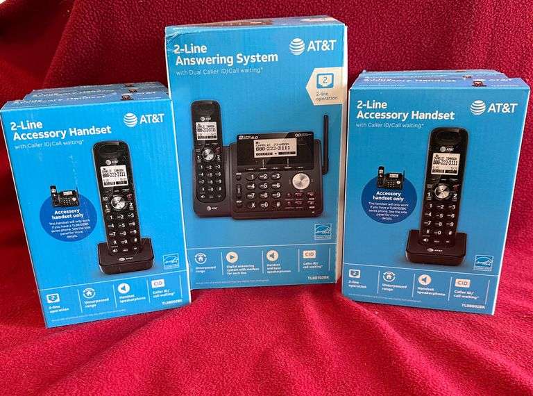 AT&T 2-line 7 handset answering system - Sierra Auction Management Inc