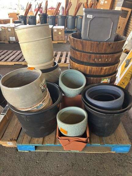 (P) Assorted Vigorous/Mixed Planters Qty 20 - Sierra Auction Management Inc