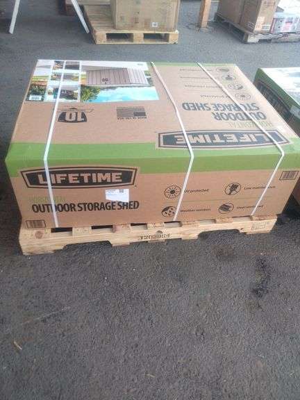 Lifetime Horizontal Outdoor Storage Shed Model No:60341 - Sierra ...