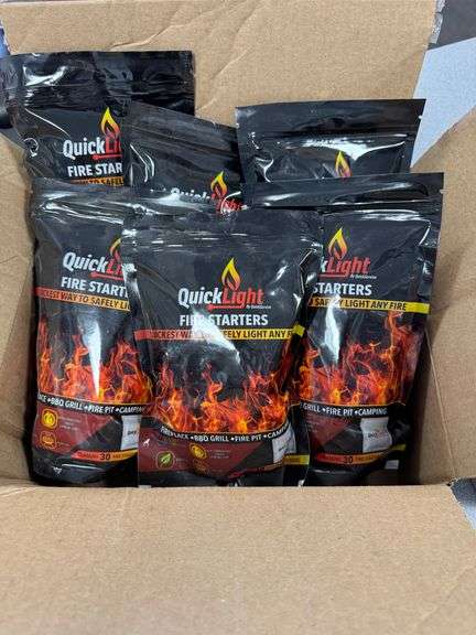 Quicklight Fire Starter (6 packs / 30 per pack) - Sierra Auction Management Inc