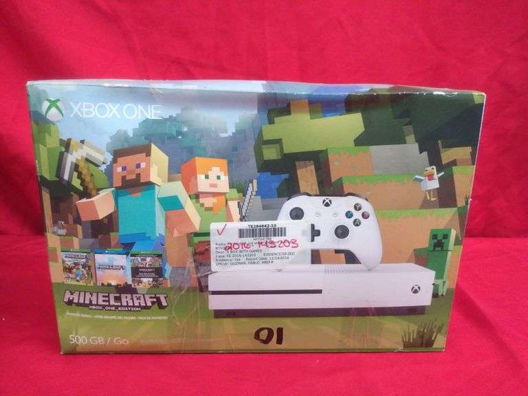 Xbox one Minecraft Xbox one Edition 500GB/ Go - Sierra Auction ...