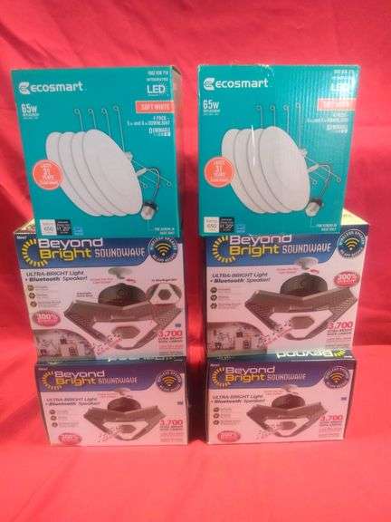 2pc Of Eco Smart LED And 4pc Beyond Bright Soundwave - Sierra Auction ...