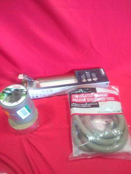 Corrugated Washing Machine Discharge Hose, Tape And Towel Bar - Sierra ...