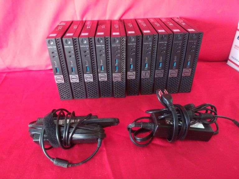 Box of Assorted 10 Mini OptiPlex Model 3040,5070,7050,7060, W/ 2 Power ...