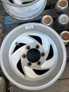 Set of 4 Old School 16” Rims With Caps - Sierra Auction Management Inc