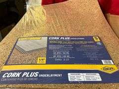 BRAND NEW (8) 5-Pack 1/4" (6 mm) Cork Plus Underlayment Sheets (40pcs ...