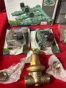 Box With Assorted Irrigation Supplies Including- (2) ZURN Pressure ...