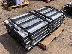 (5) 6 foot folding aluminum tables with modesty panel. - Sierra Auction ...