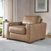 (P) Harrison Collection Leather Chair Sand 990384207 - Sierra Auction ...
