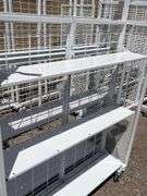(22) Sections of Heavy Duty Double Sided Rolling Store/Display Racks ...