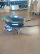 Husky Steel Wheelbarrow 6 cu. ft Flat Free Tire - Sierra Auction ...