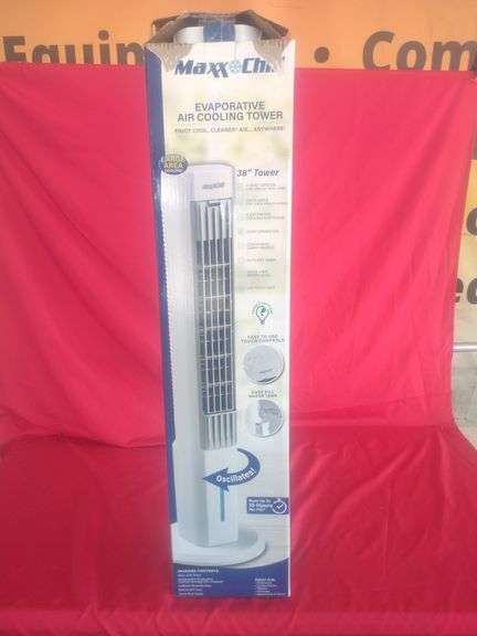 Maxx Chill Evaporative Air Cooler Tower - Sierra Auction Management Inc