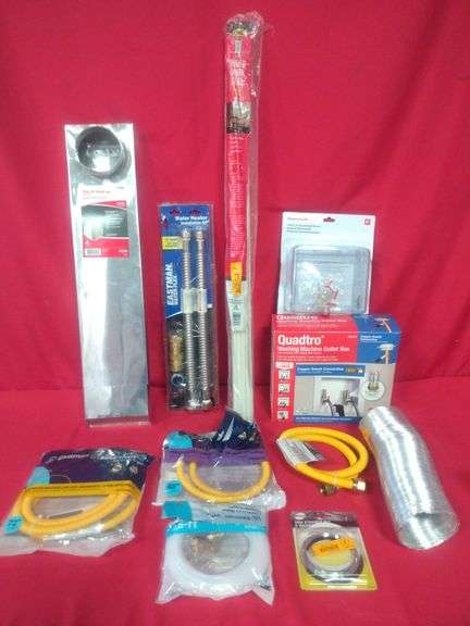 Box Of Assorted Tools Including Slim- Fit Hook -Up Aluminum Dryer,Water ...
