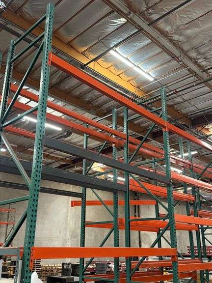 (6) Section of Pallet Racking Including- (7) Uprights and (44) Beams ...