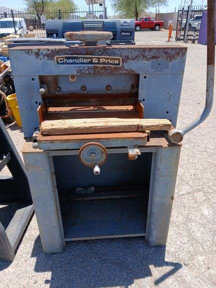 Chandler and Price Machine - Sierra Auction Management Inc