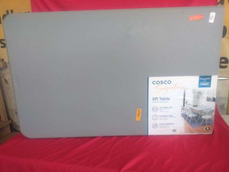 Cosco Signature 4369-3210B Folding 8 Foot Table - Sierra Auction ...