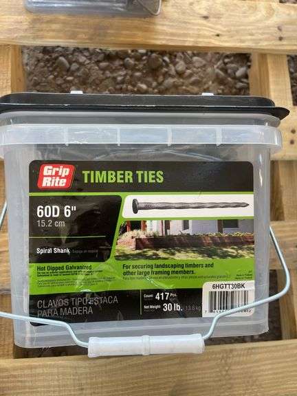 (P) With (4) BRAND NEW Grip-Rite 6 in. x 3-Gauge 60-penny Exterior ...