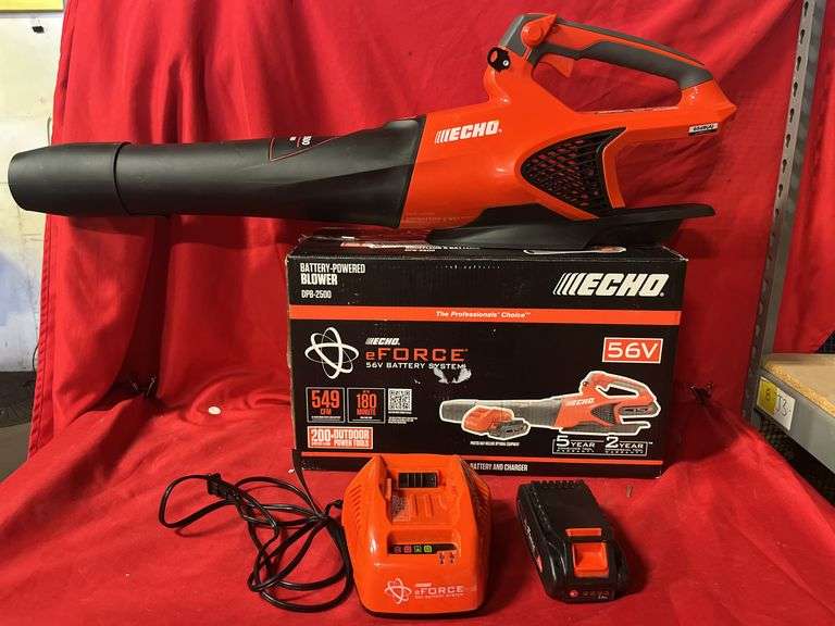 ECHO 56V 151 MPH 526 CFM Cordless Battery Powered Handheld Leaf Blower ...