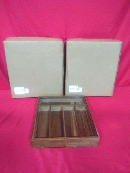 (3PC) Expandeble Acaia Wood Cutlery - Sierra Auction Management Inc