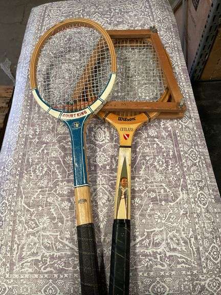 (1 Qty) Vintage Wilson Cutlass Tennis Racket, ( 1 Qty) Vintage ...
