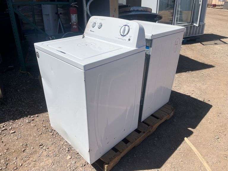 (P) With AMANA Top Load Washing Machine and LG SteamDryer Electric ...