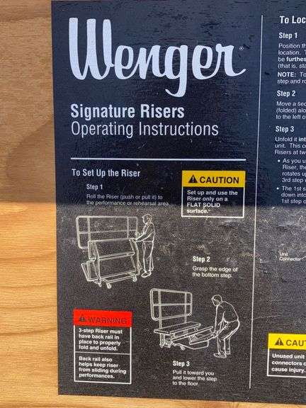 (2) Wenger three tier mobile riser platforms. - Sierra Auction ...
