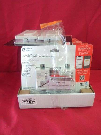 (6pc) Commercial Electric Smart 2-pack Single Pole Light Switches ...
