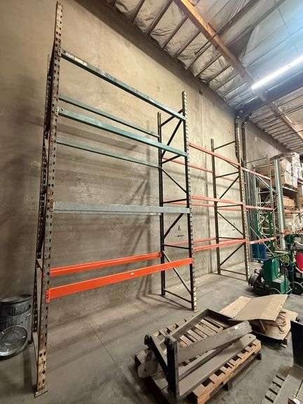 (3) Section of Pallet Racking Including- (4) Uprights and (20) Beams ...