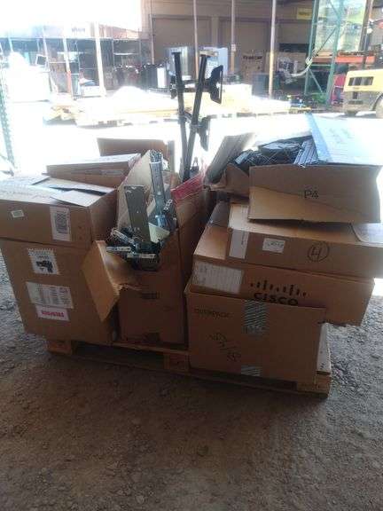 ( P) Of Assorted Paging System Parts,Misc Box Keyboards,Mics Table ...