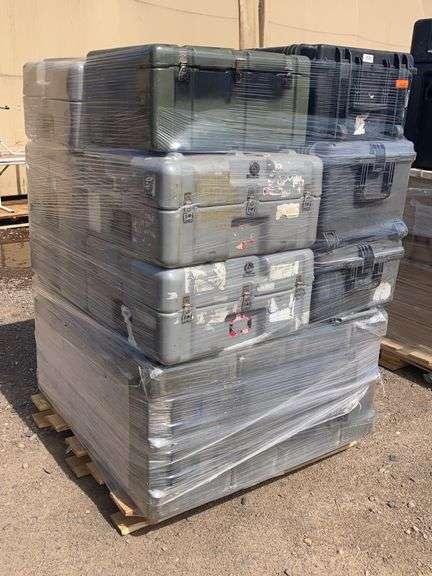 Approximately 12 military style hard plastic cargo containers. - Sierra ...