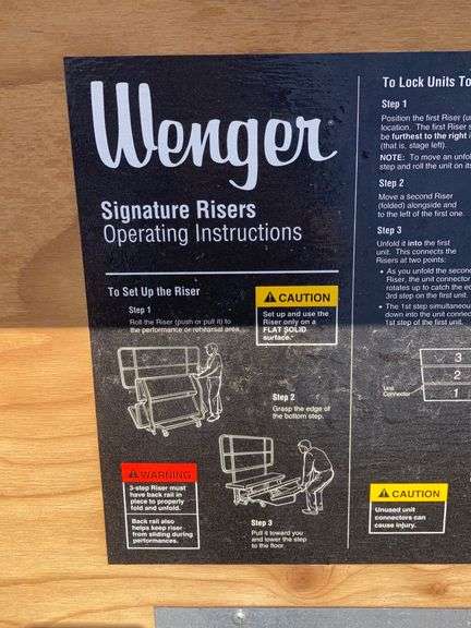 (2) Wenger three tier mobile riser platforms. - Sierra Auction ...