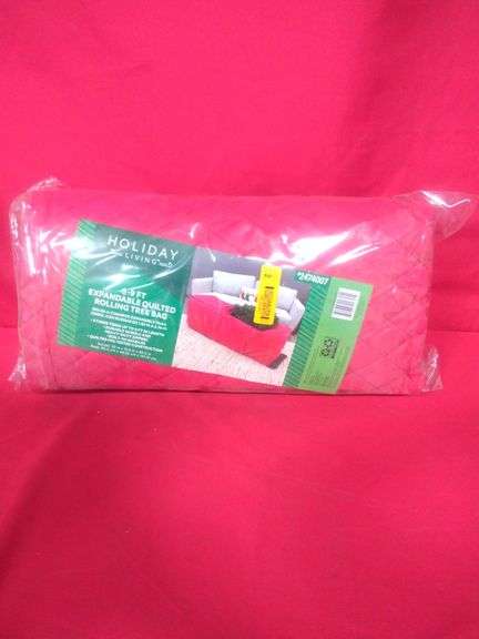 Holiday Living (6-9 Ft ) Expandeble Quilted Rolling Tree Bag - Sierra ...