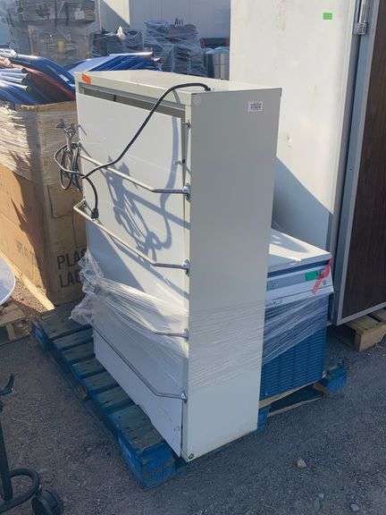 VWR recirculator, Fisher scientific lighting cabinet and two drawer ...